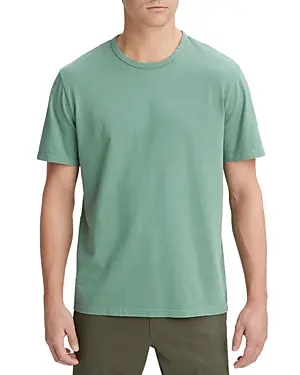 Vince Vince Garment Dyed Crewneck Tee Washed Mineral Green