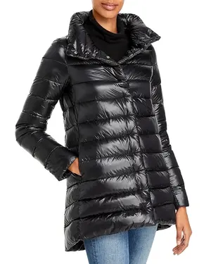 Herno Collar Down Coat - Black