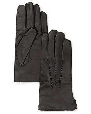 Bloomingdale'S Exclusive Leather Gloves - Black