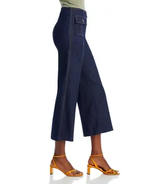 Cinq À Sept Cropped Azure Jeans