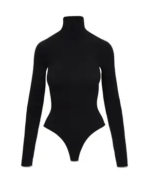 Commando Turtleneck Long Sleeve Bodysuit - Black