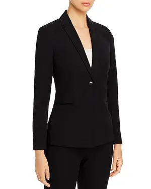 T Tahari One-button Blazer - Black