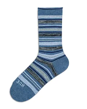Hue Hue Jean Socks Denim Stripe