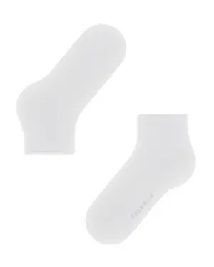 Falke Roll-top Touch Short Socks - White