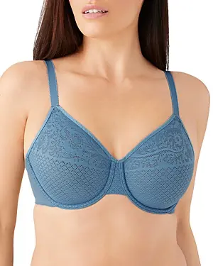 Wacoal Visual Effects Unlined Underwire Minimizer Bra Bluestone