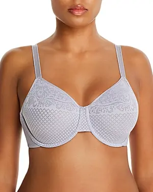 Wacoal Visual Effects Unlined Underwire Minimizer Bra Dapple Gray
