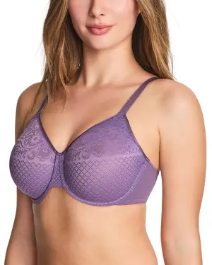 Wacoal Visual Effects Unlined Underwire Minimizer Bra - Italian Grape