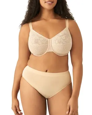 Wacoal Visual Effects Unlined Underwire Minimizer Bra - Sand