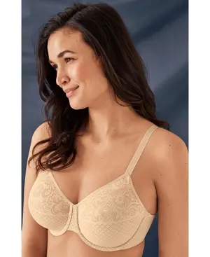 Wacoal Visual Effects Unlined Underwire Minimizer Bra - Sand