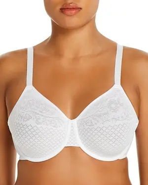 Wacoal Visual Effects Unlined Underwire Minimizer Bra White