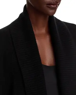 Bloomingdale'S C Shawl-collar Cashmere Cardigan - Black