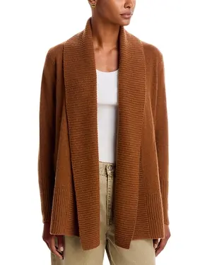 Bloomingdale'S C Shawl-collar Cashmere Cardigan - Nutmeg