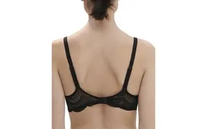 Simone Perele Karma 3d Molded Lace Spacer Bra - Black