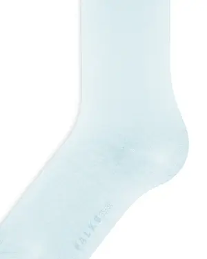 Falke Cotton Touch Crew Socks - Light Blue
