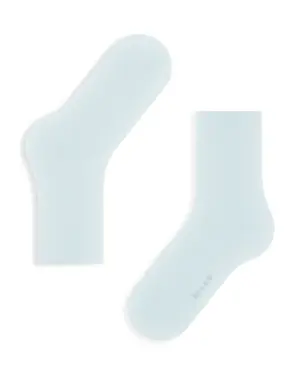 Falke Cotton Touch Crew Socks - Light Blue