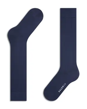 Falke Cotton Touch Knee High Socks - Dark Navy