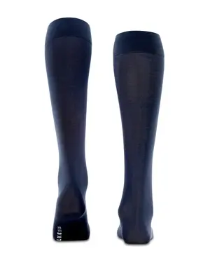 Falke Cotton Touch Knee High Socks - Dark Navy