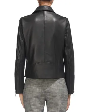 Whistles Agnes Leather Moto Jacket