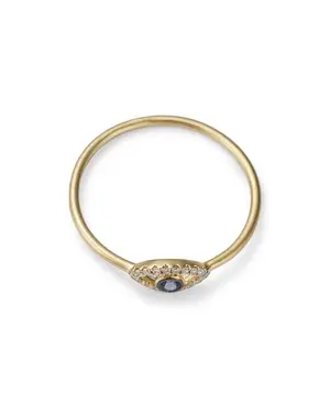 Meira T 14k Yellow Gold Evil Eye Ring