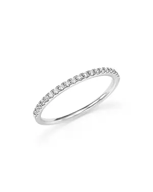 Bloomingdale'S Diamond Micro Pave Band In 14k Gold - White
