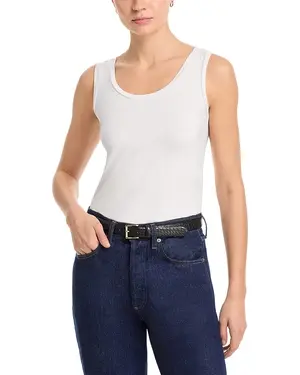 Majestic Filatures Scoop Neck Tank - Eau De Rose