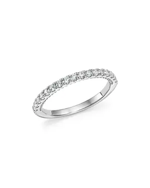 Bloomingdale'S Diamond And 14k Gold Band, 0.35 Tcw - White