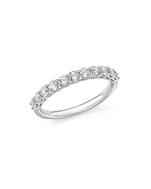 Bloomingdale'S Diamond Band In 14k Gold, .75 Tcw - White