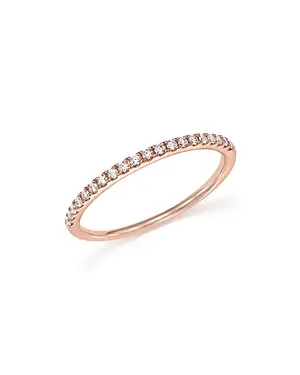 Bloomingdale'S Diamond Micro Pave Band - White/rose Gold
