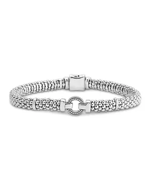 Lagos Sterling Caviar Open Circle Bracelet - Silver