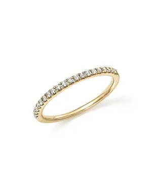 Bloomingdale'S 14k Yellow Gold Diamond Micro Pave Band - White/gold