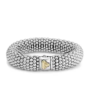 Lagos Sterling Caviar Oval Link Bracelet