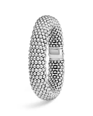 Lagos Sterling Caviar Oval Link Bracelet