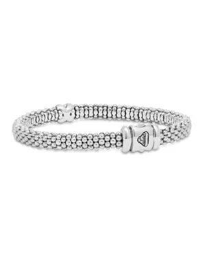 Lagos 18k Gold And Sterling Silver Embrace Diamond Bracelet - Multi/silver
