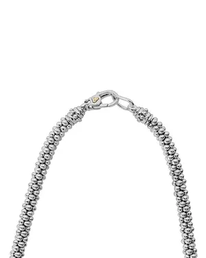Lagos 18k Gold & Sterling Silver Diamond Lux Station Necklace - White/silver