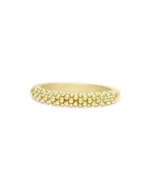 Lagos 18k Beaded Ring