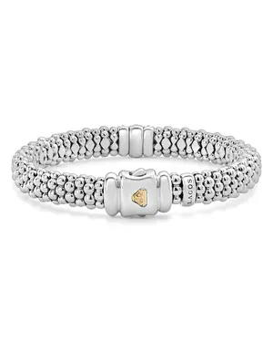 Lagos 18k Gold & Sterling Silver Diamond Lux Bracelet