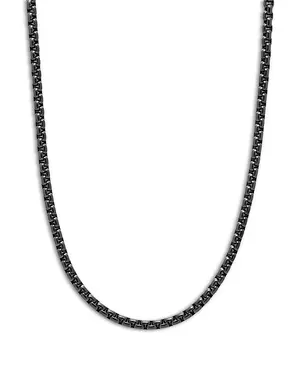 David Yurman David Yurman Box Chain Necklace Black