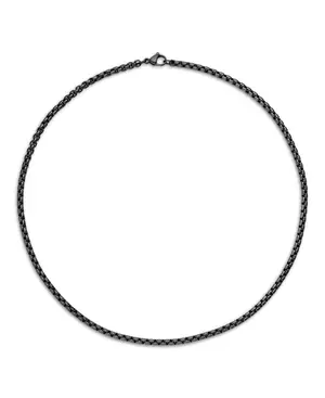David Yurman Box Chain Necklace - Black