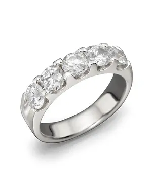 Bloomingdale'S Certified Diamond Stone Band 2.0 Tcw - White Gold