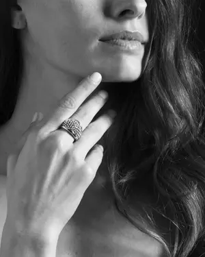 Lagos Sterling Caviar Domed Ring