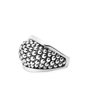 Lagos Sterling Caviar Domed Ring