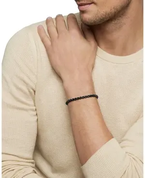 David Yurman Box Chain Bracelet - Black