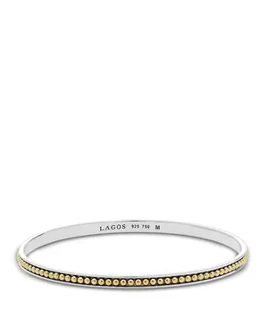 Lagos 18k Gold And Sterling Silver Enso Bangle Bracelet - Gold/silver