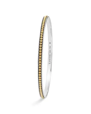 Lagos 18k Gold And Sterling Silver Enso Bangle Bracelet