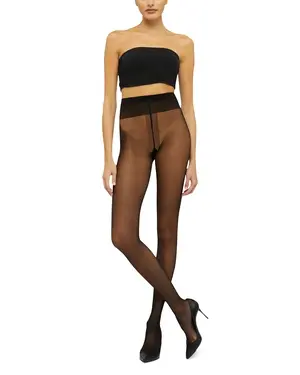 Wolford Individual 10 Sheer Tights - Black