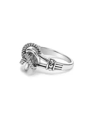 Lagos Sterling Love Knot Ring - Silver