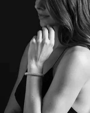 Lagos Sterling Caviar Oval Rope Bracelet - Silver