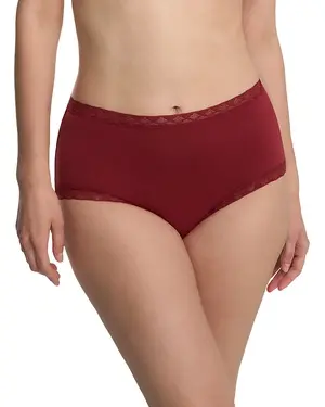 Natori Bliss Full Briefs Dark Red