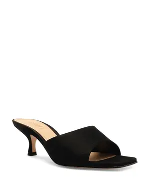 Schutz Dethalia Slip On High Heel Sandals - Black