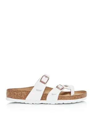 BIRKENSTOCK Mayari Buckled Slide Sandals - White